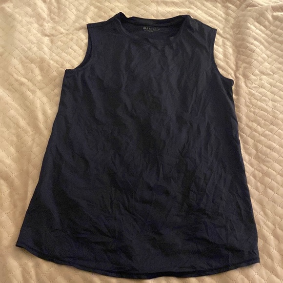 Athleta | Tops | Athleta Crossover Back Navy Workout Tank | Poshmark